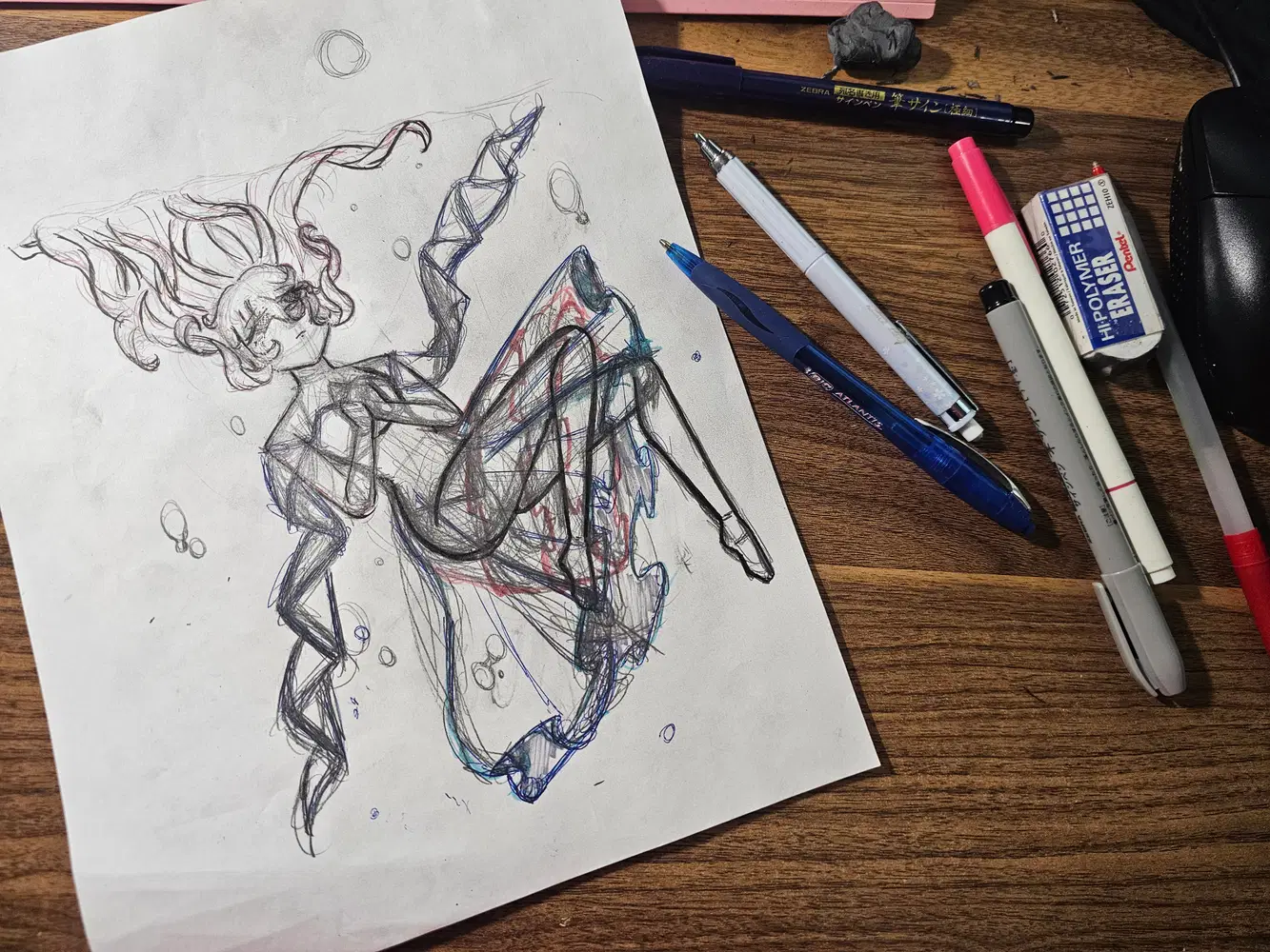 how to draw water girl