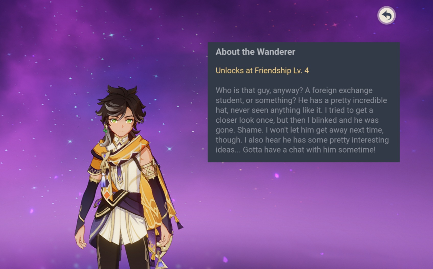 Characters who have voiceline about Balladeer/Wanderer Genshin Impact ...