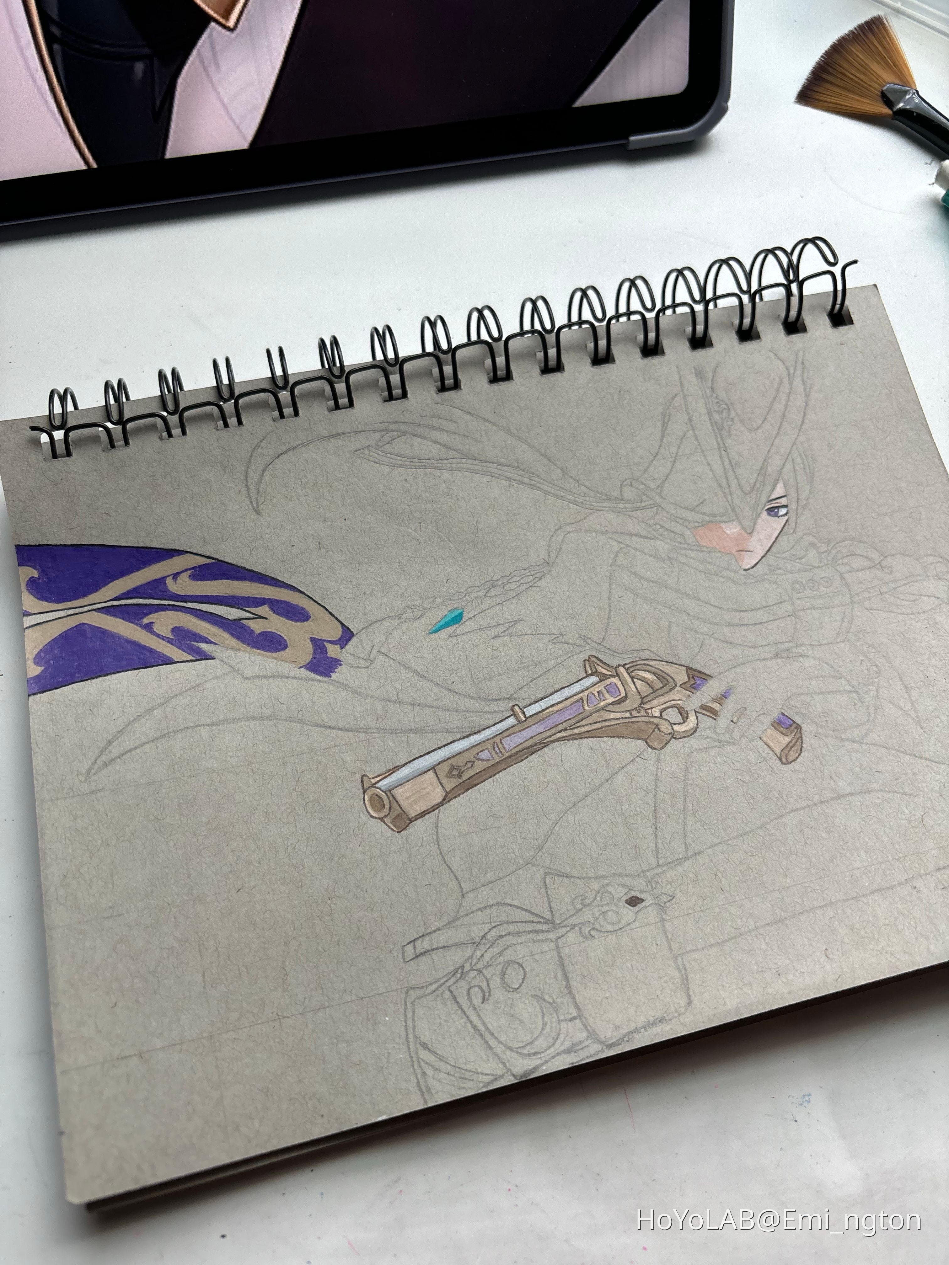 Clorinde drawing Genshin Impact | HoYoLAB