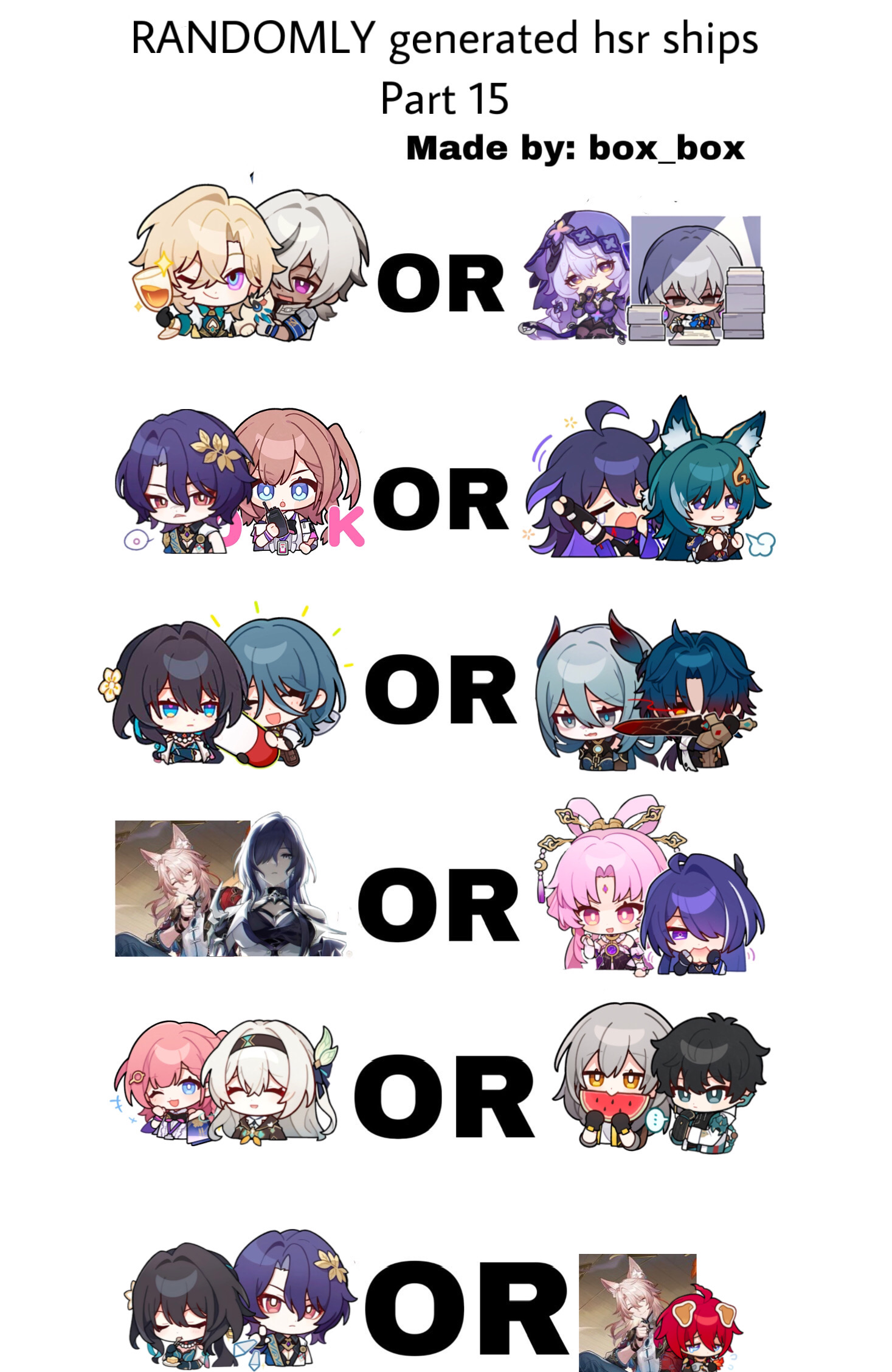 RANDOMLY generated hsr ships, part 15🎊 Honkai: Star Rail | HoYoLAB