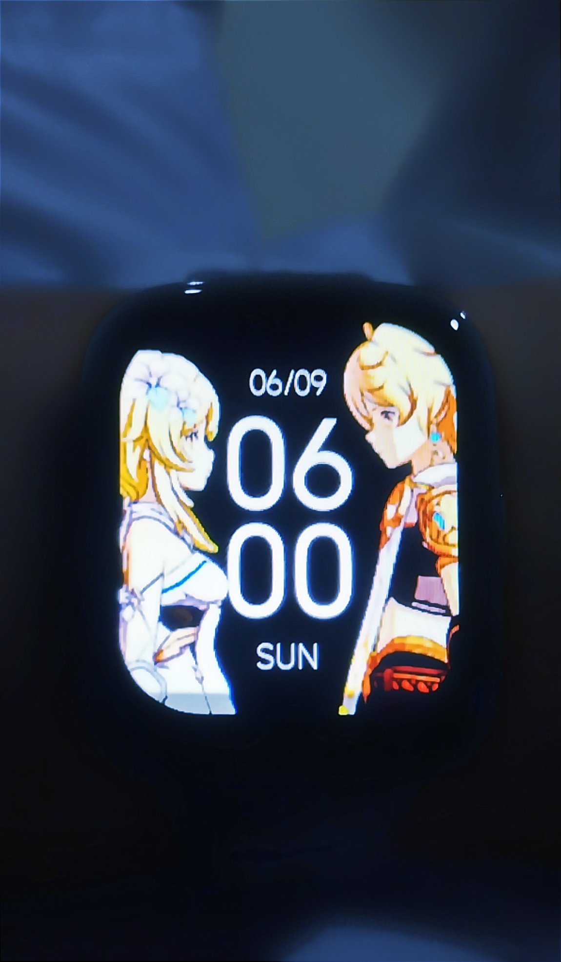 My Smart Watch Lumine and Aether Wallpaper! Inspired from their recent 4.7 reunion! Genshin ...
