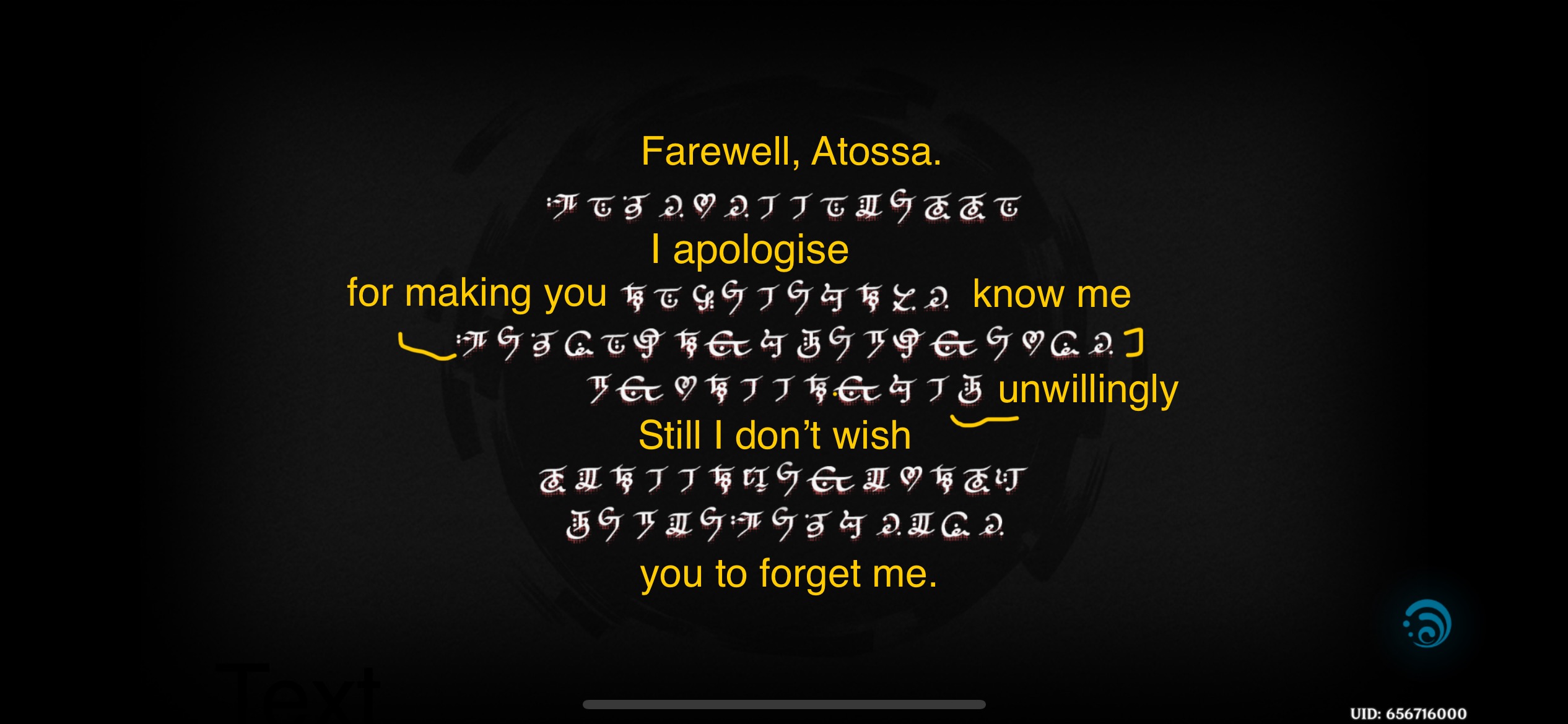 SPOILERS FOR NEW ARCHON QUEST (I translated the end screen) Genshin ...