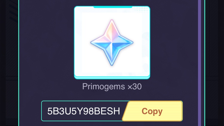 30 primo gems only once Genshin Impact | HoYoLAB