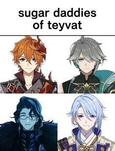 all of them are sugar daddy material Genshin Impact | HoYoLAB