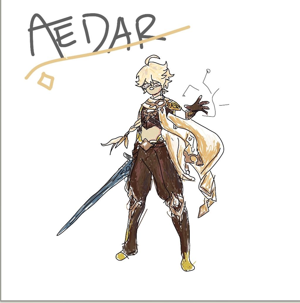 Aedar Aether but scuffed Genshin Impact | HoYoLAB