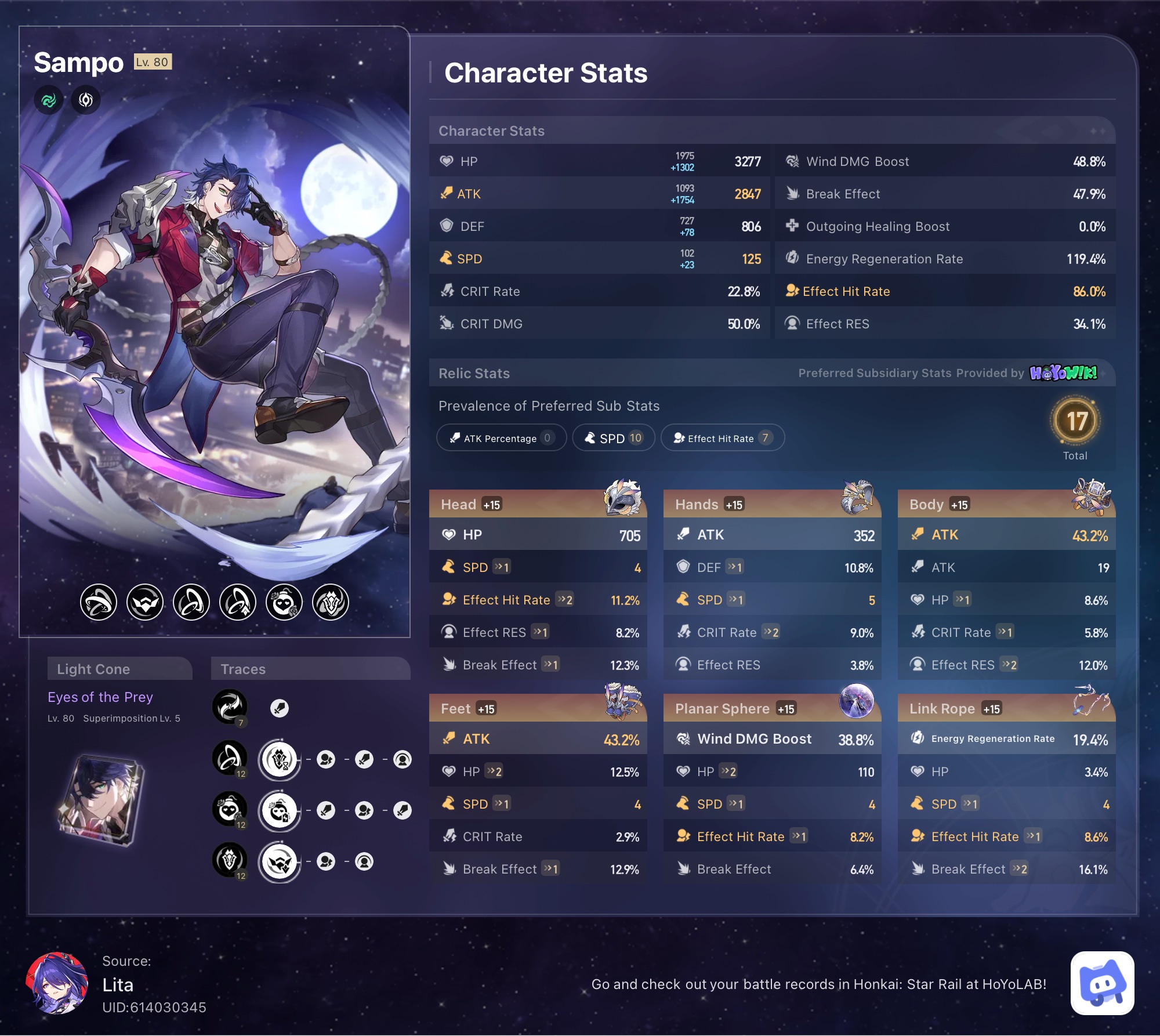 My sampo build 💚💚💚 Honkai: Star Rail | HoYoLAB