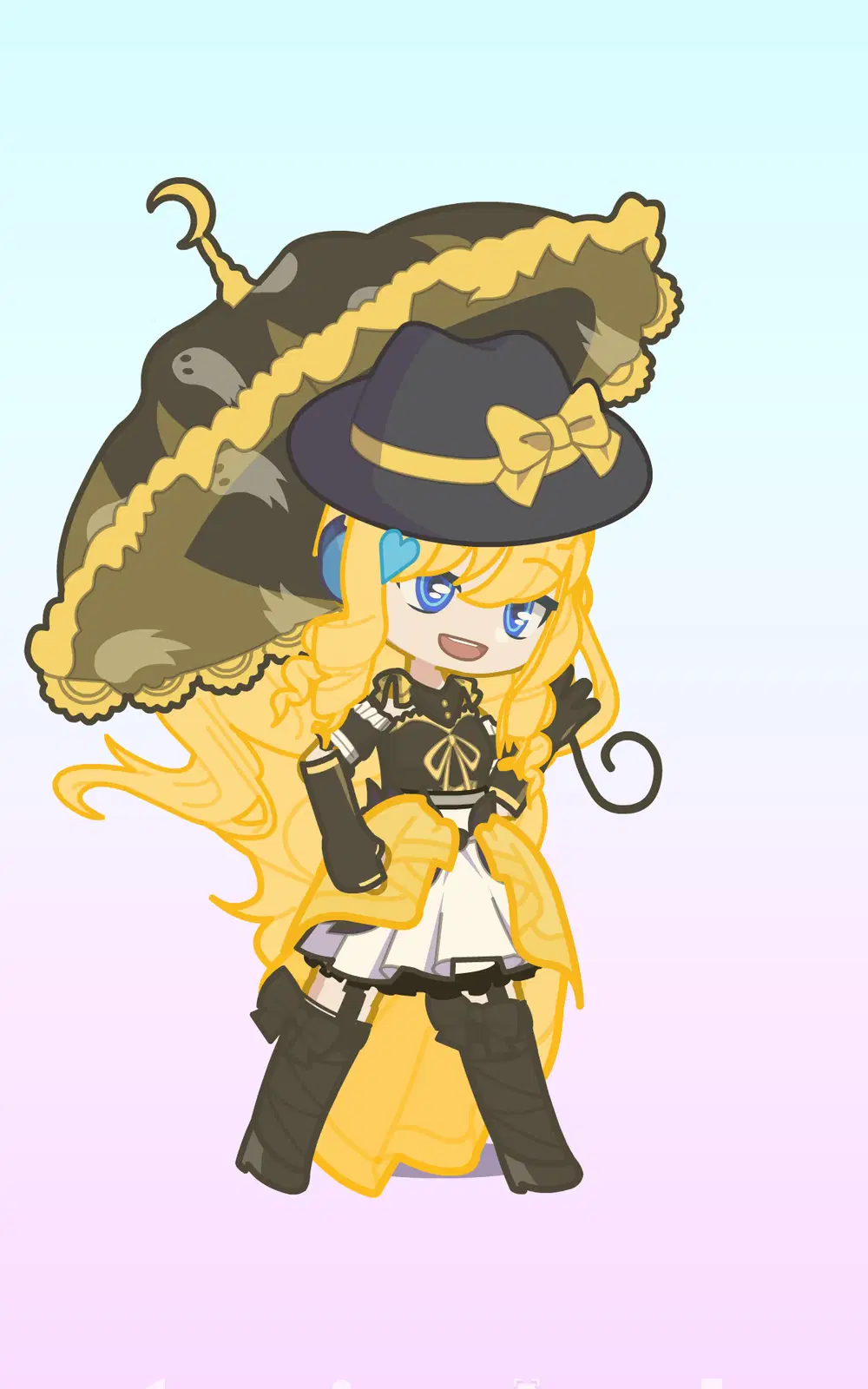 everything black edit gacha