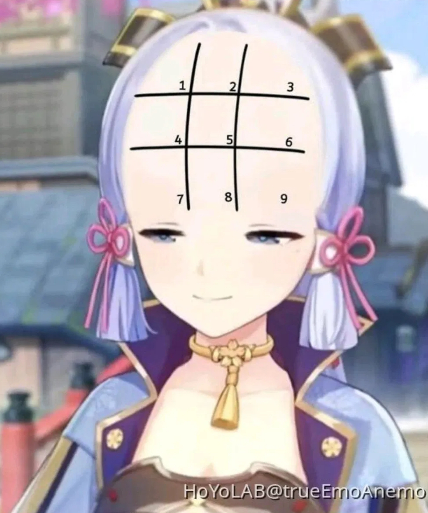 tic tac toe forehead :) Genshin Impact | HoYoLAB