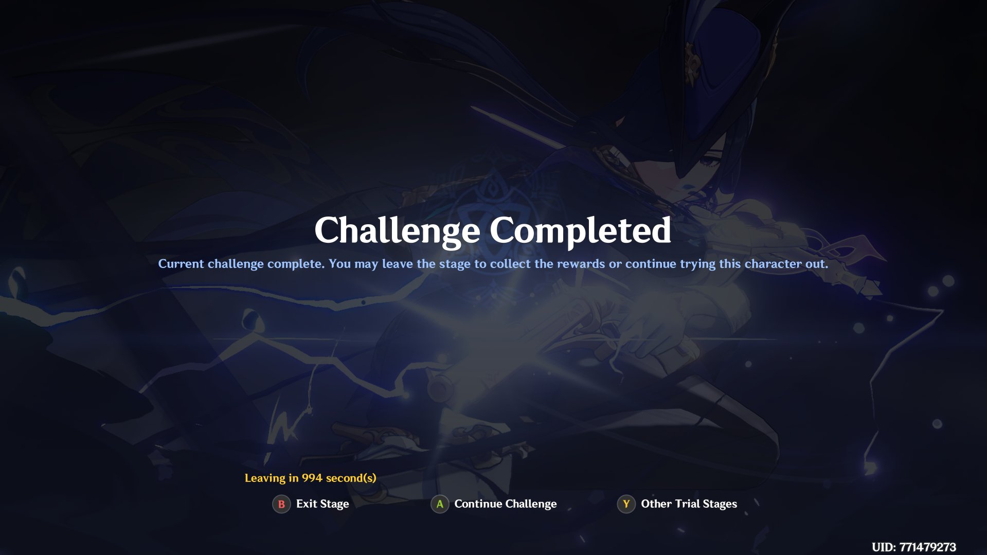I just captured possibly the coolest Challenge Completed screen ever ...