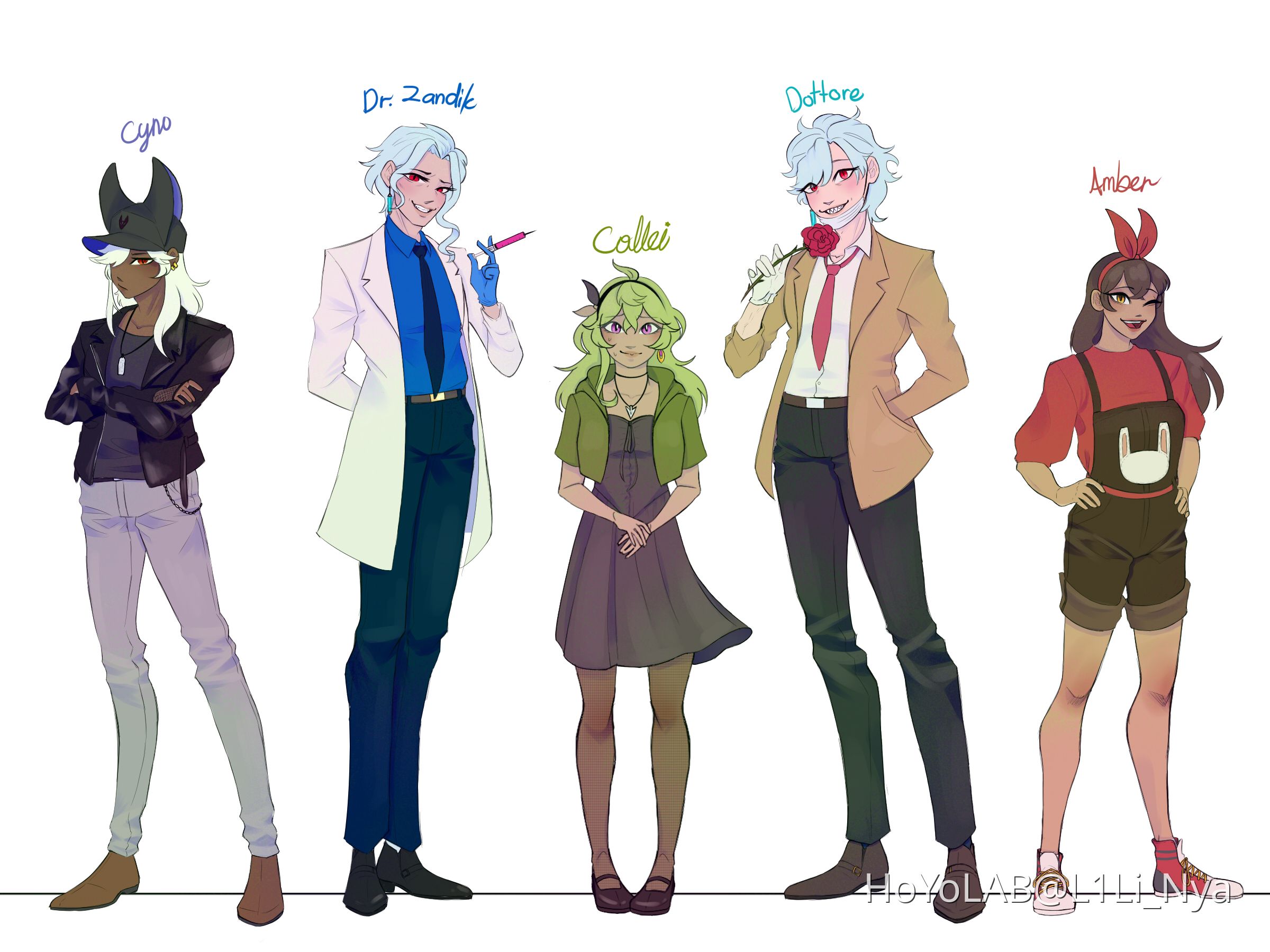DottoLei Modern AU line up!!! Genshin Impact | HoYoLAB