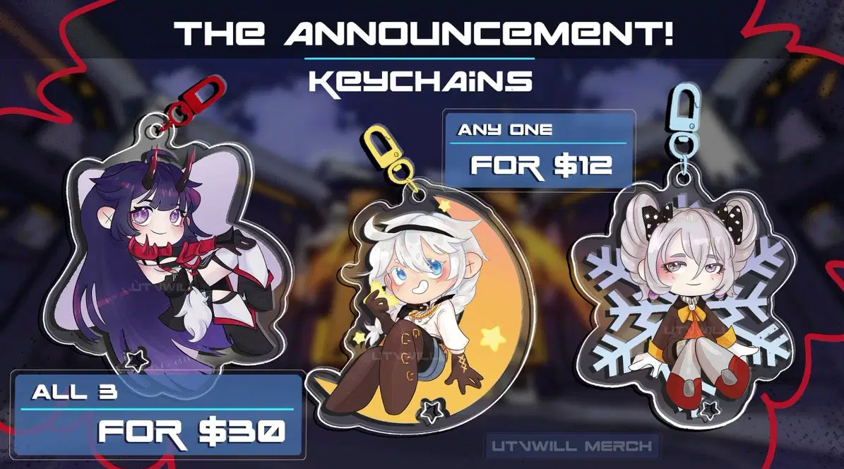 KEYCHAINS WITH THE MAIN TRIO OF HONKAI PART 1! Honkai Impact 3rd | HoYoLAB