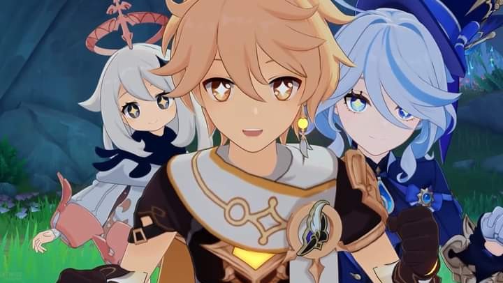 traveler, paimon and furina excited Genshin Impact | HoYoLAB