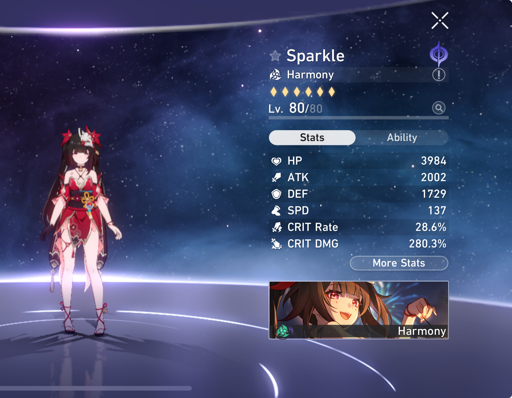 This is My Sparkle Build with 280 CRIT DMG Honkai: Star Rail | HoYoLAB