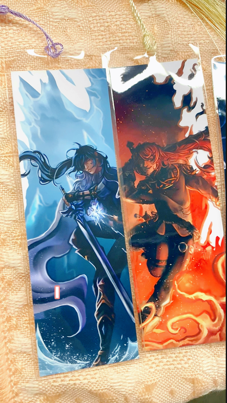 Kaeya and Diluc Bookmarks I Made! Genshin Impact | HoYoLAB