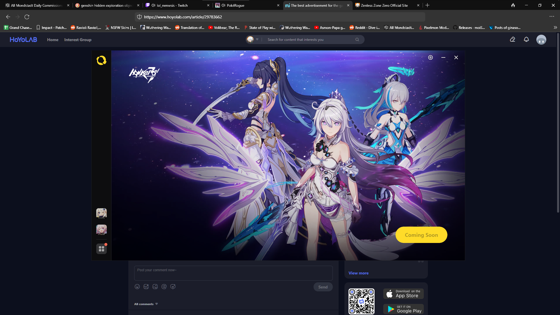 I like how hi3rd is always low priority Honkai Impact 3rd | HoYoLAB