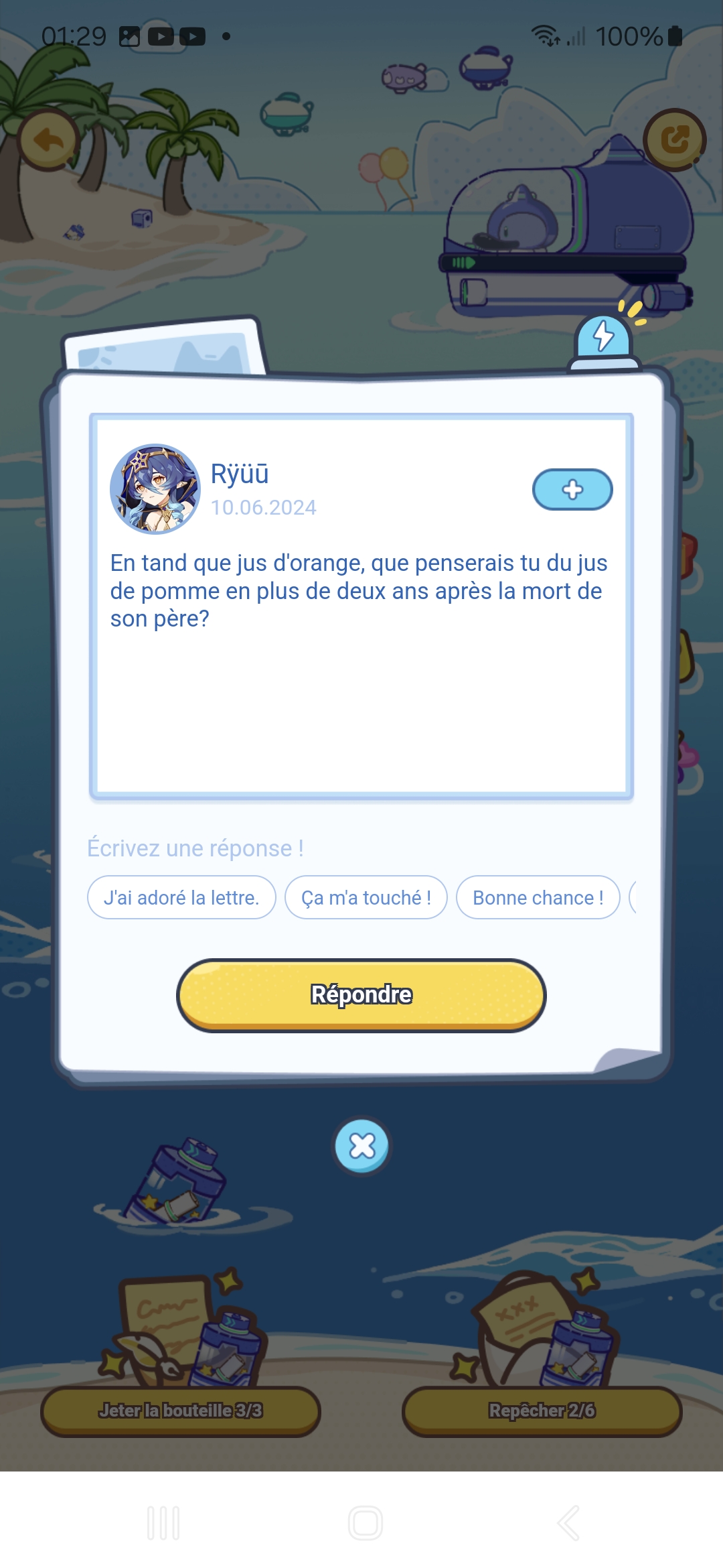 C'est bon le jus d'orange mais j'aime pas le jus de pomme 🫣 | HoYoLAB
