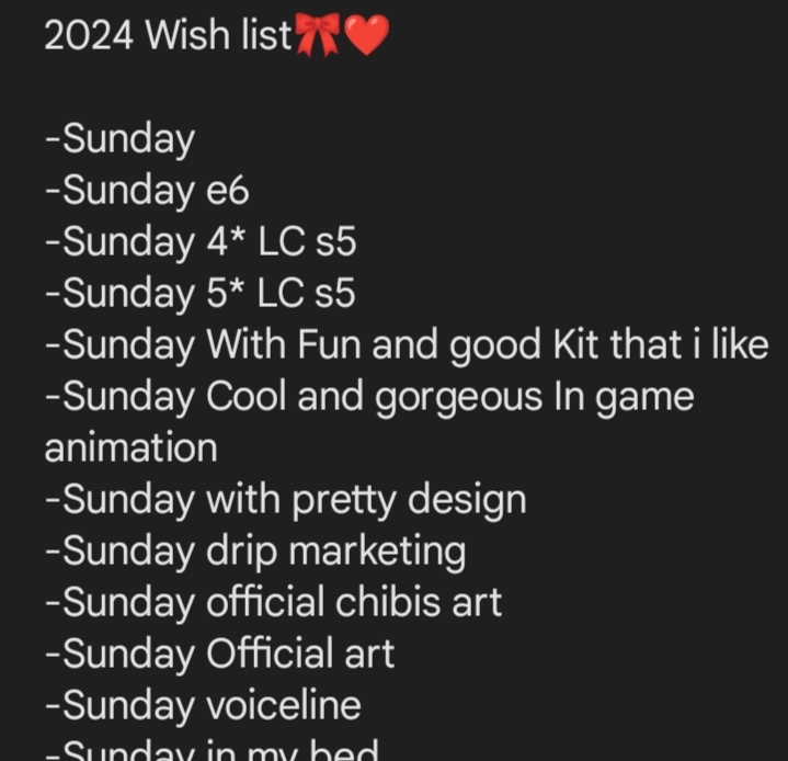 My 2024 hsr wish list !! Honkai: Star Rail | HoYoLAB