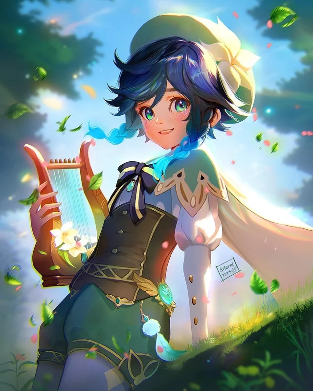 Venti Fan badge! Genshin Impact | HoYoLAB