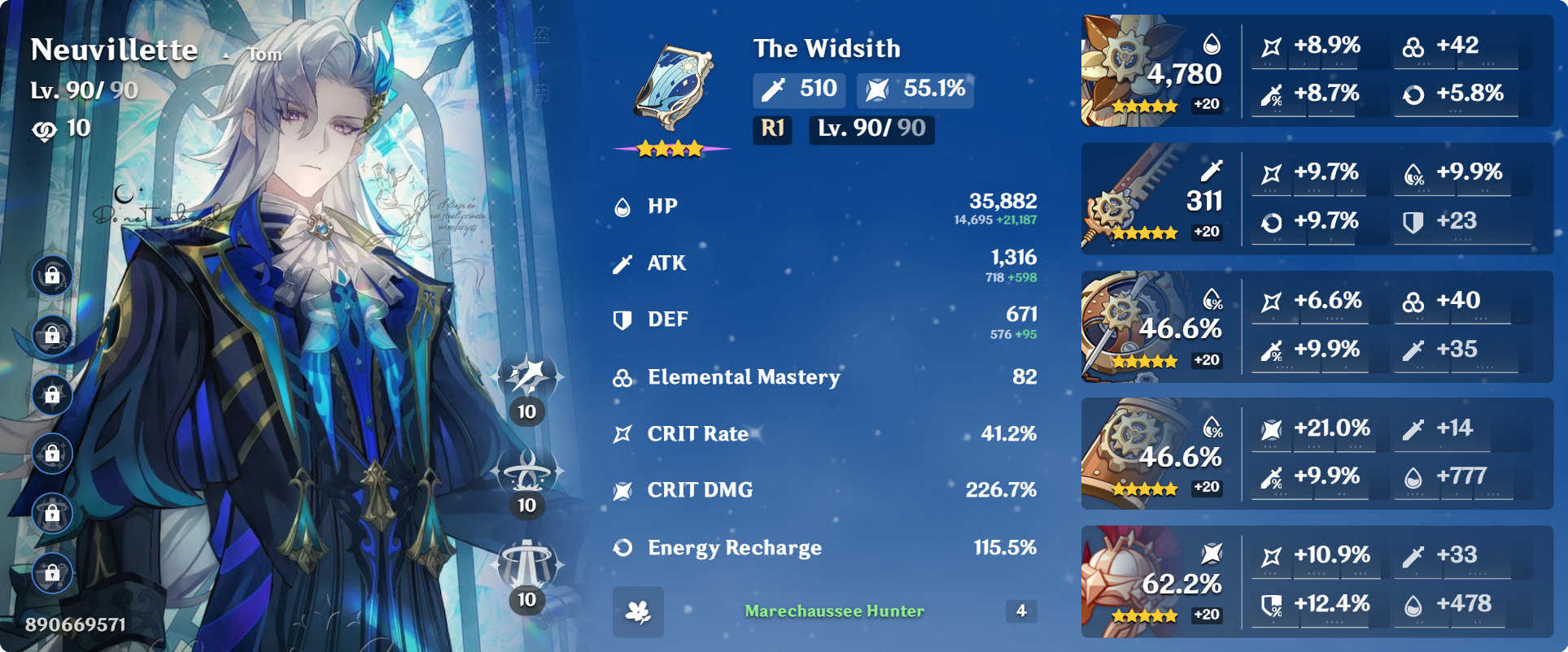 My Neuvillette Build 😉 Genshin Impact | HoYoLAB