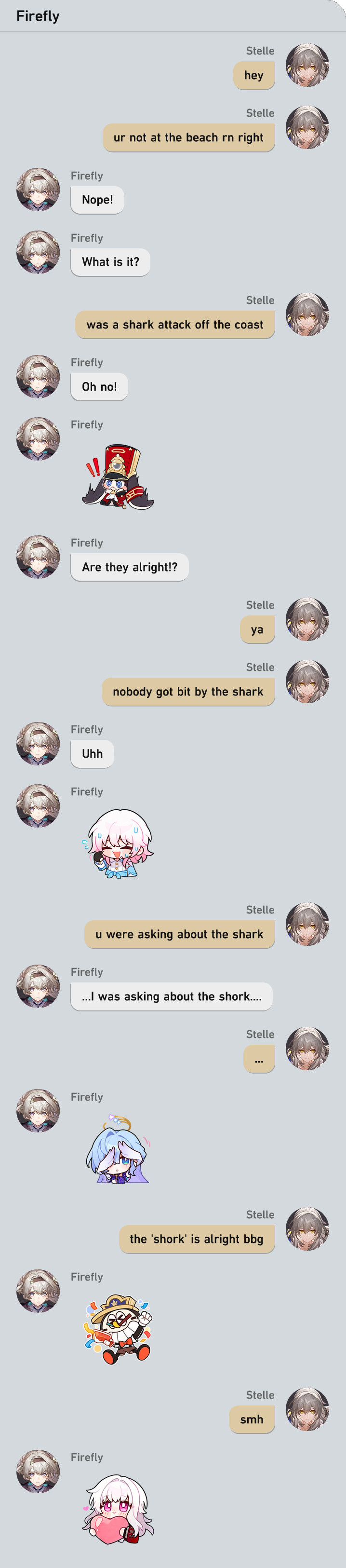 Fireflyposting: A little voice actor gag (Stelle + Caelus versions ...