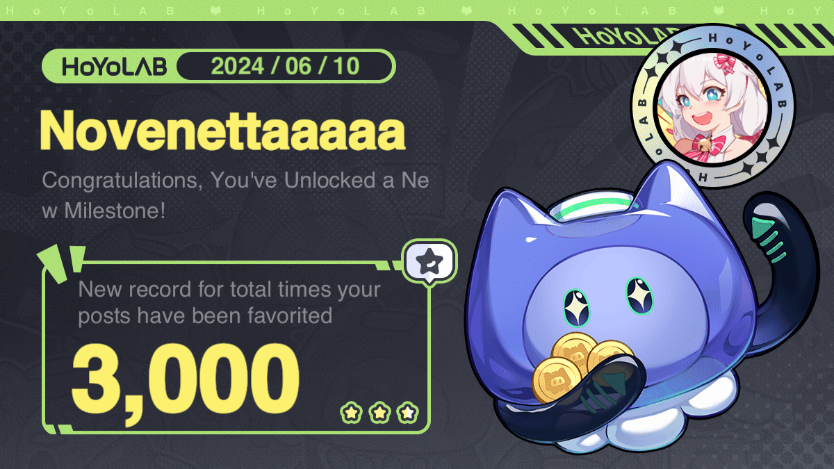 HoYo LAB Mile Stone | HoYoLAB