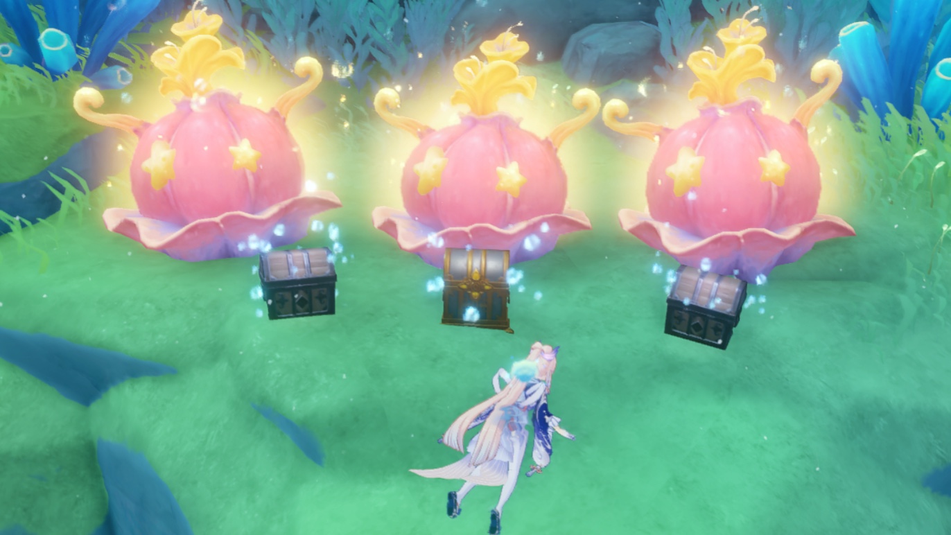 I get such a delight from these dancing roly-poly sea creatures Genshin ...