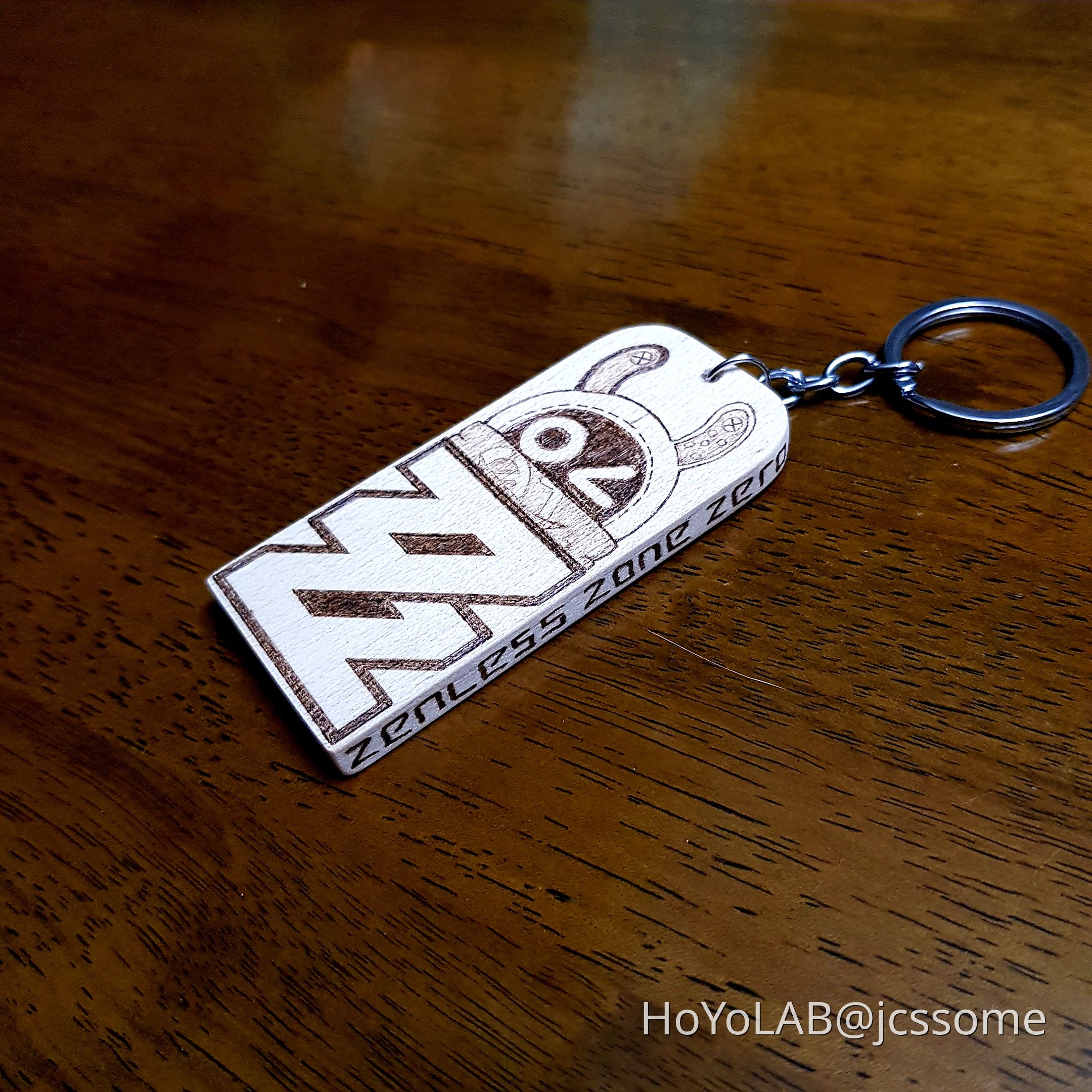 (woodburning) Bangboo Keyring Zenless Zone Zero | HoYoLAB