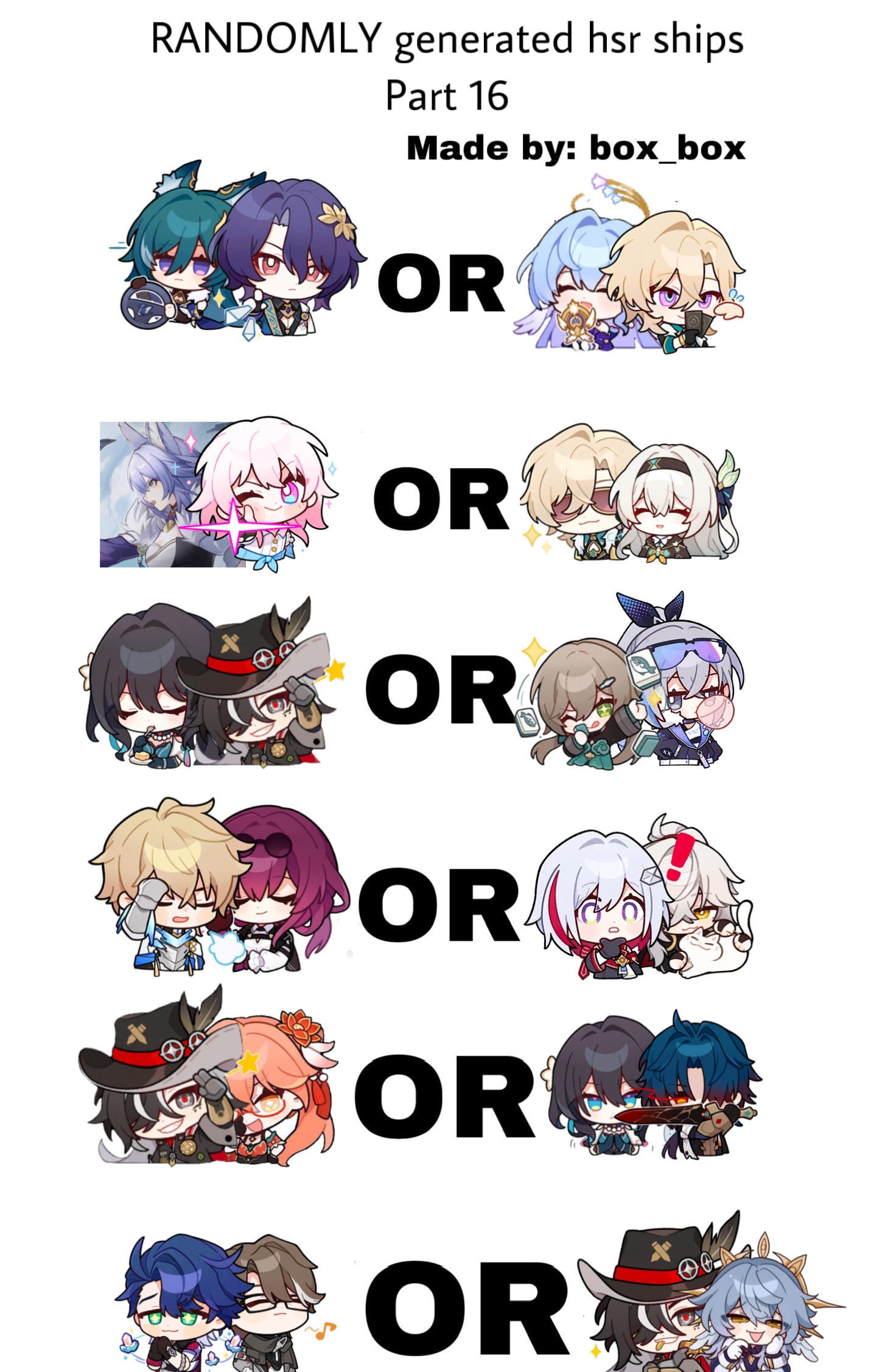 Randomly generated hsr ships, part 16🧚‍♀️🧚‍♀️ Honkai: Star Rail | HoYoLAB