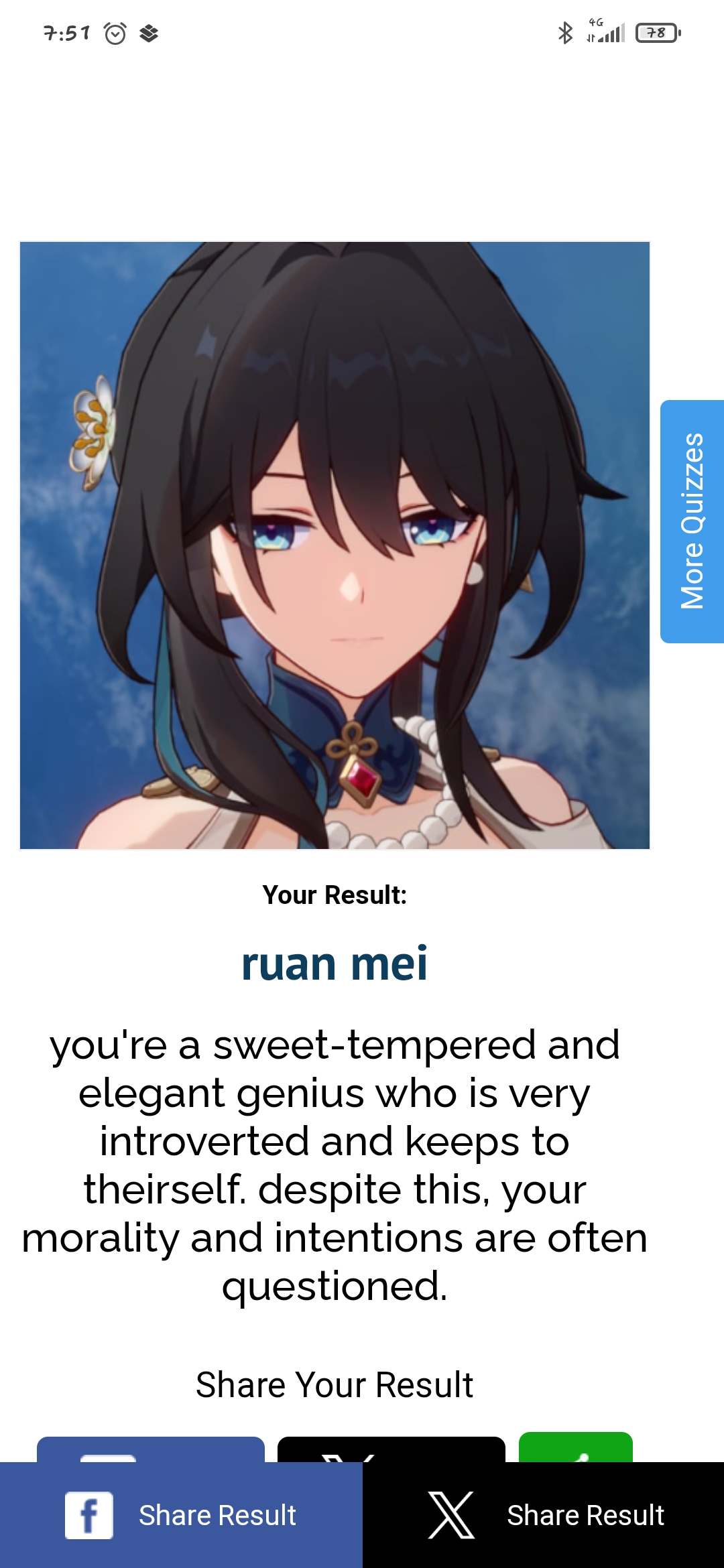 I did a kin test and got my fav hsr woman! Honkai: Star Rail | HoYoLAB