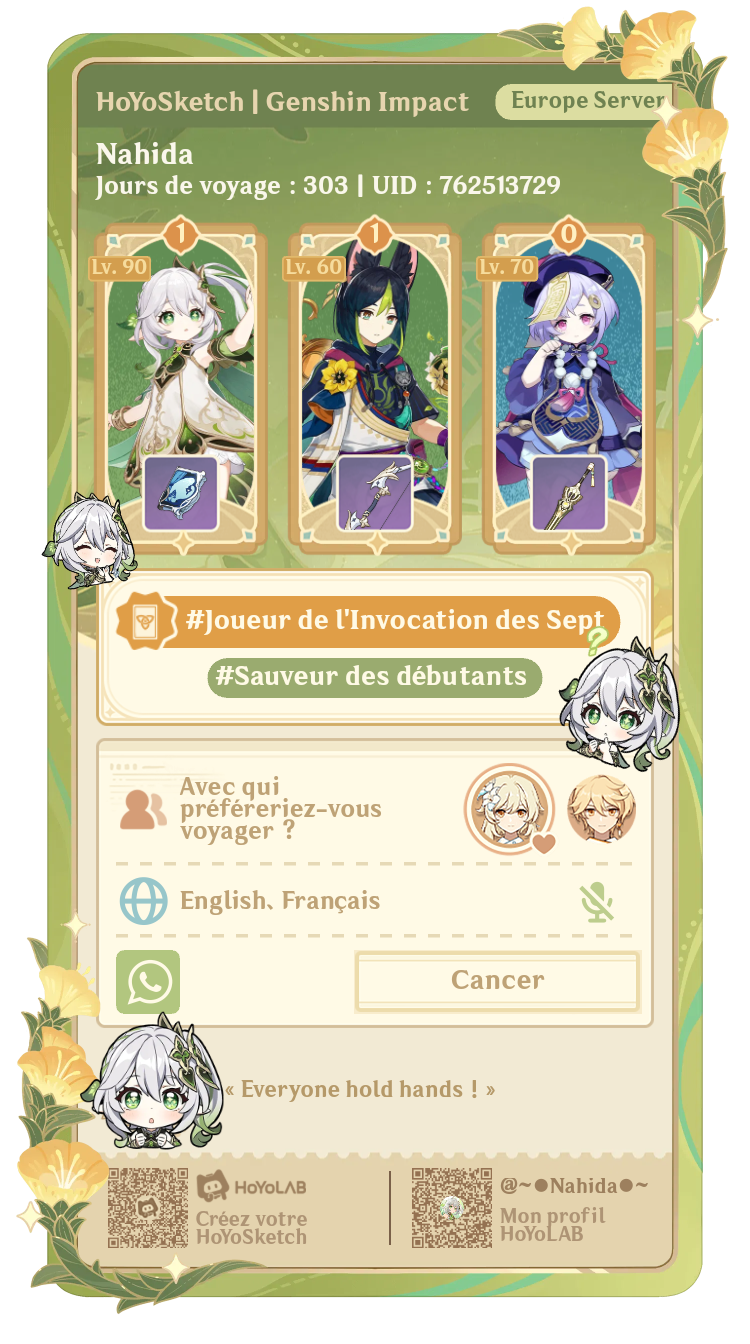 Nahida Card presentation :) Genshin Impact | HoYoLAB