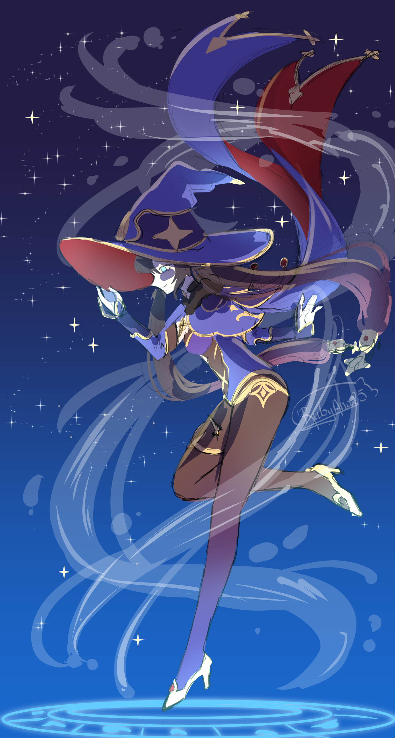 Mona fanart sketch Genshin Impact | HoYoLAB