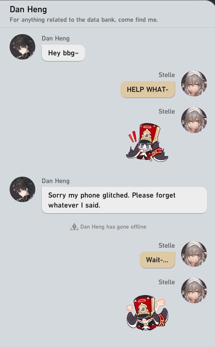 so I played around w the HSR chat thing... Honkai: Star Rail | HoYoLAB