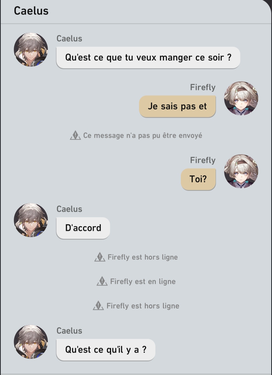Firefly et Caelus Honkai: Star Rail | HoYoLAB