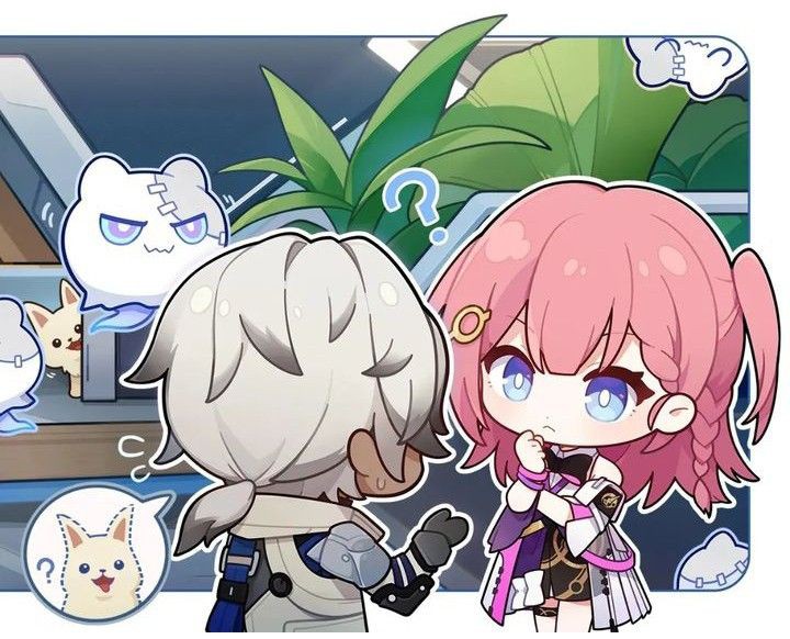 Supposed to be studying but I'm instead playing HSR Honkai: Star Rail ...