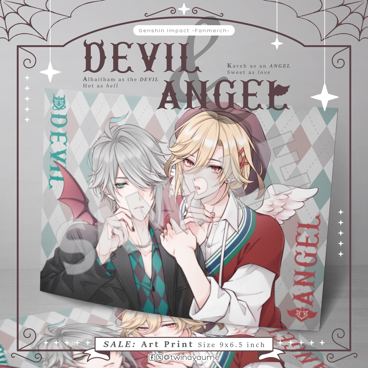 IN STOCK Art Print - DEVIL & ANGEL Genshin Impact | HoYoLAB