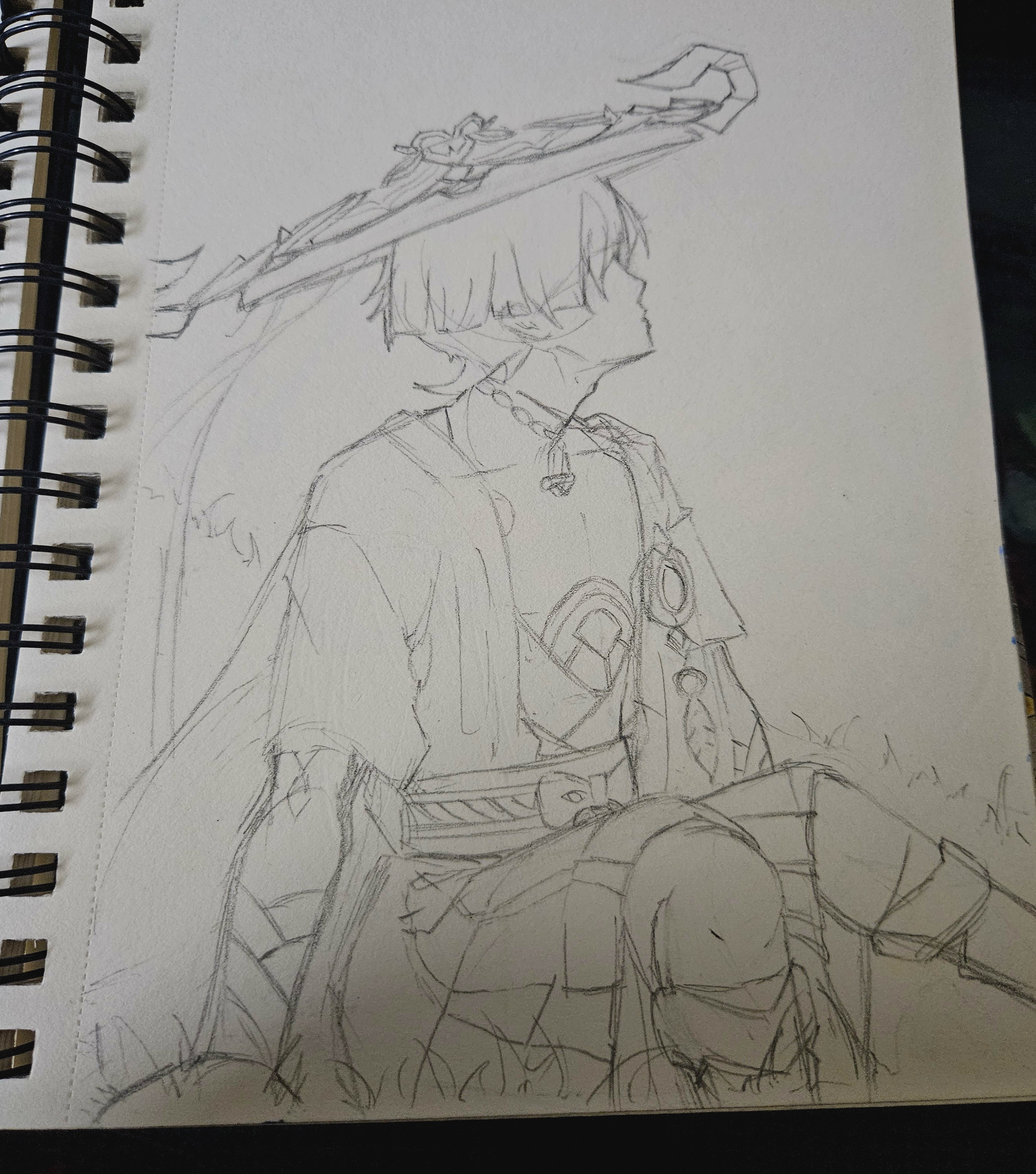 My new rough drawing of Wanderer Genshin Impact | HoYoLAB