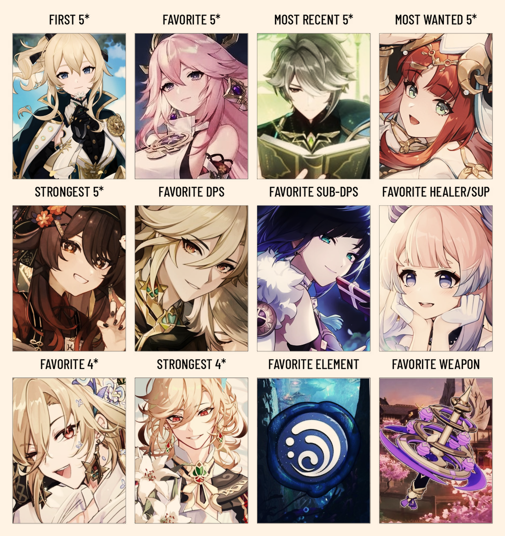 favorite [blank] in genshin! 💗 Genshin Impact | HoYoLAB