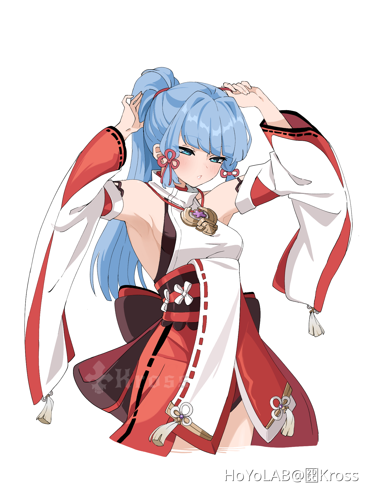 Ayaka in Yae Miko's outfit Genshin Impact | HoYoLAB