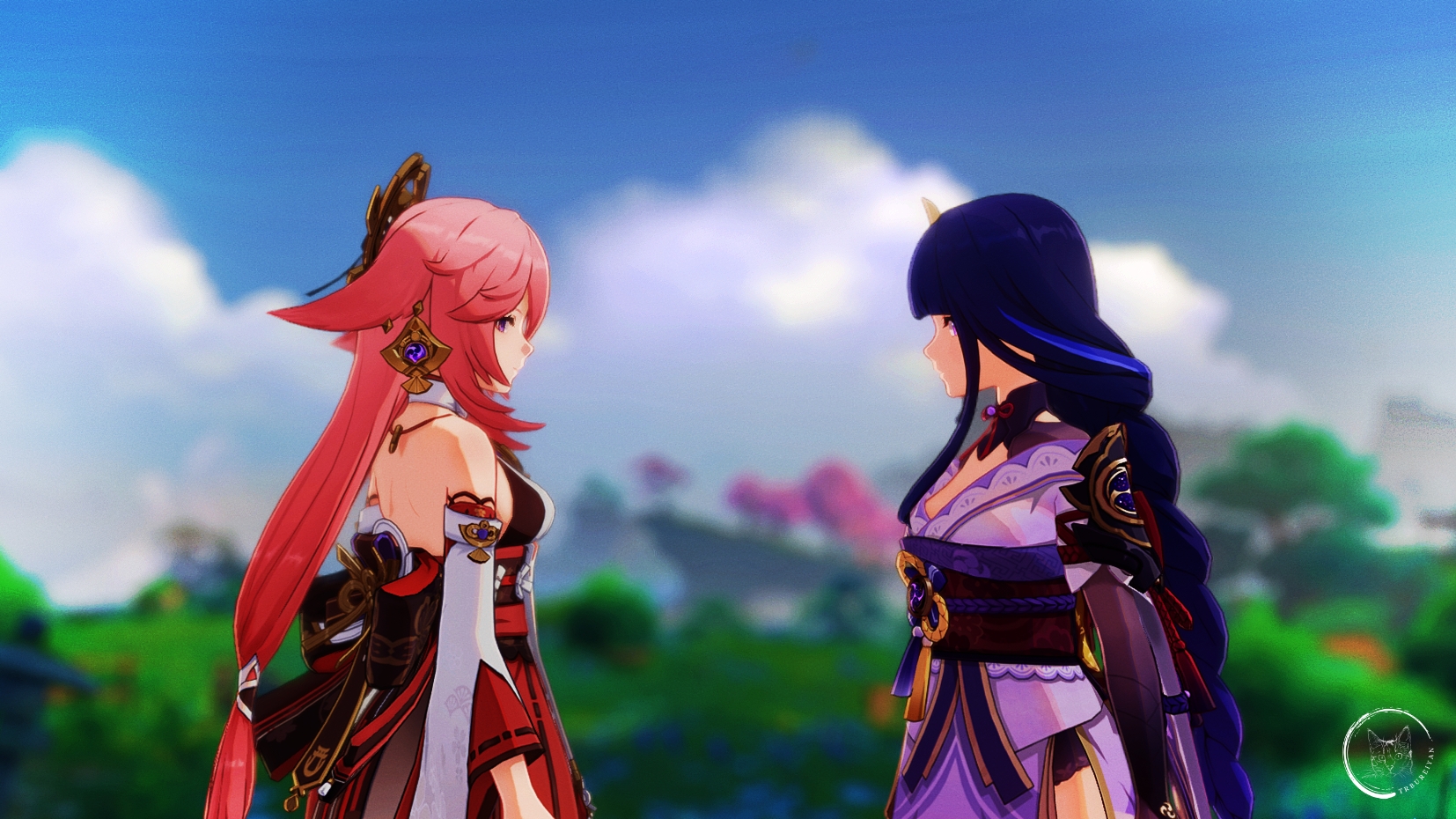 Ei x Yae Miko true yuri love Genshin Impact | HoYoLAB
