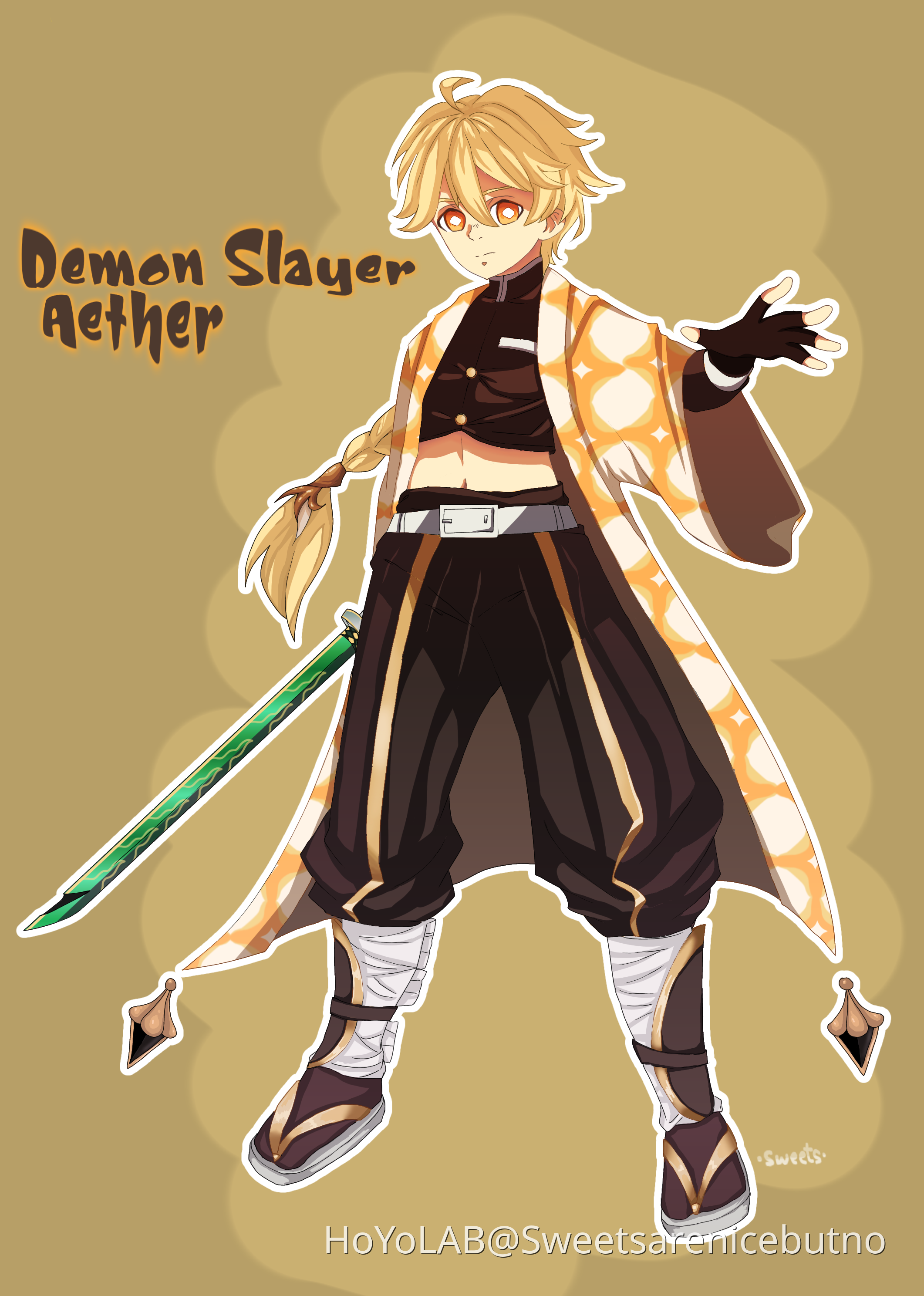 Demon Slayer Aether! 🔥 Genshin Impact | HoYoLAB