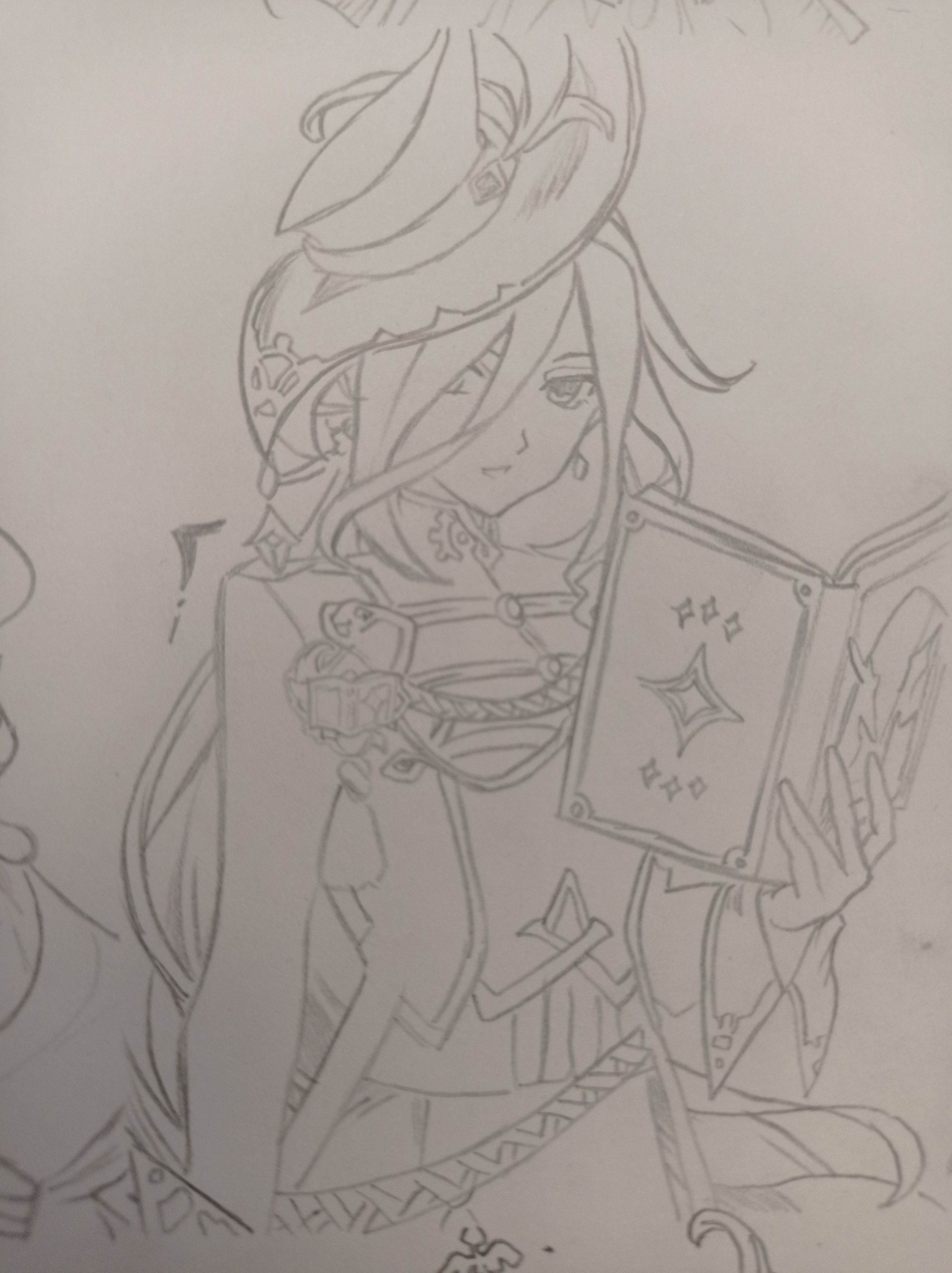 Clorinde Story Quest Character Cards part 5/9: Clorinde (sketch ...