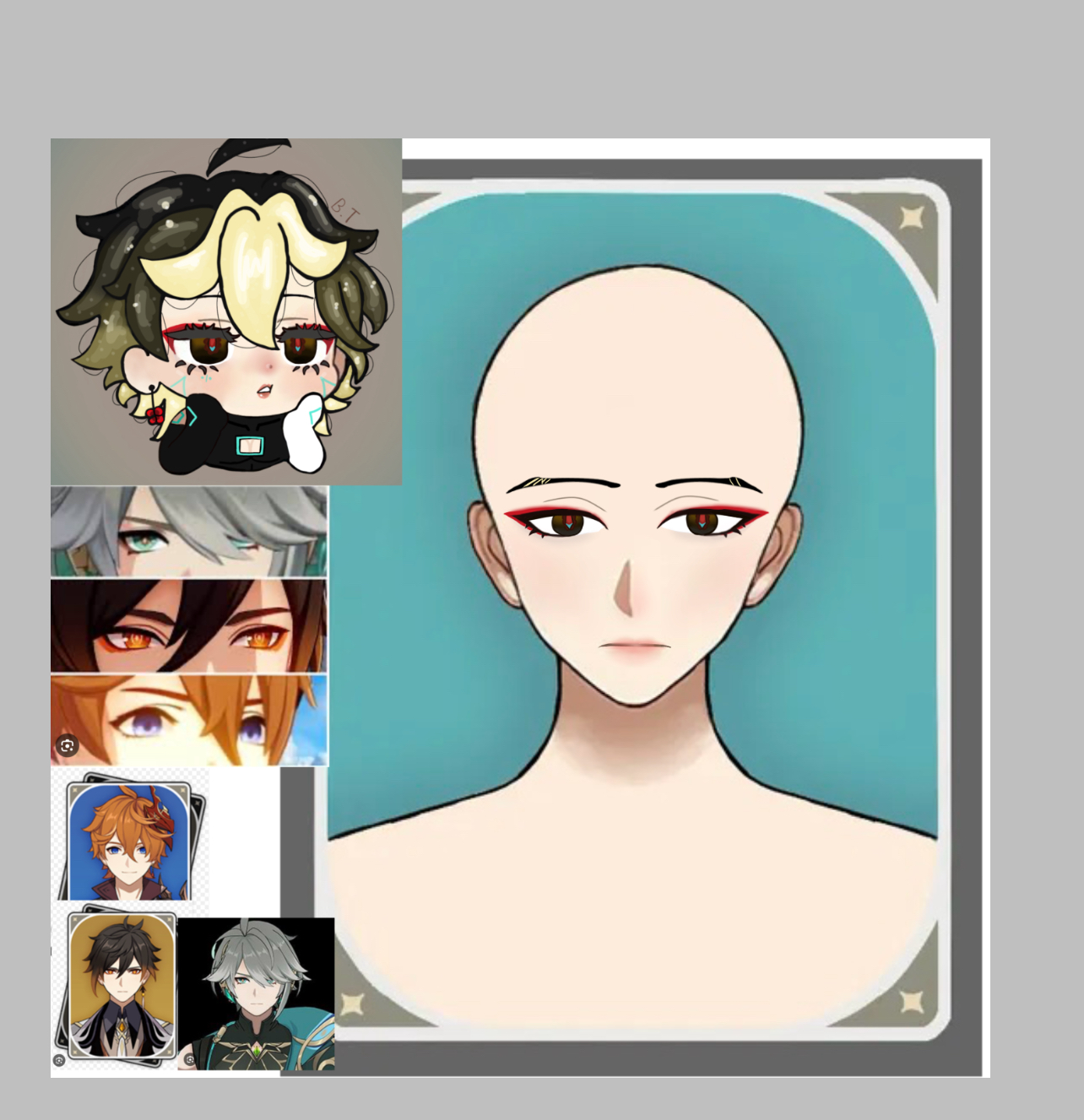 My OC Card thingy- (thanks for the template emfeeo!) Genshin Impact ...