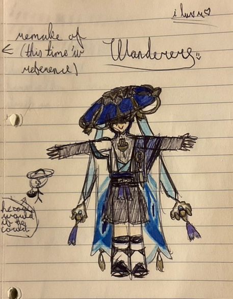 Wanderer fan art:> Genshin Impact | HoYoLAB