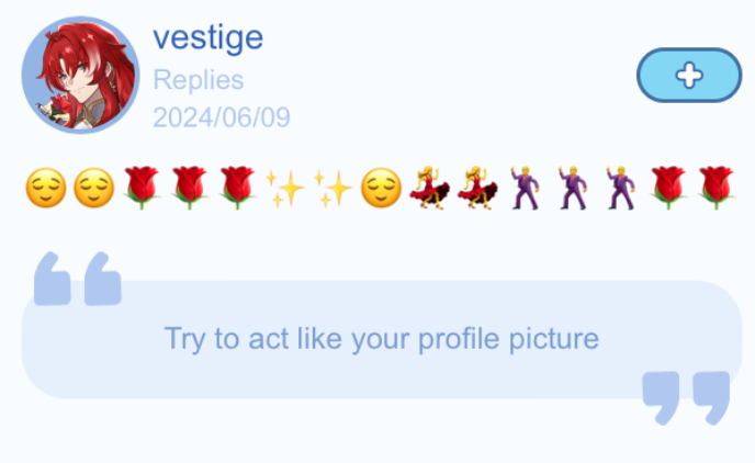 I asked people to act like their pfp | HoYoLAB