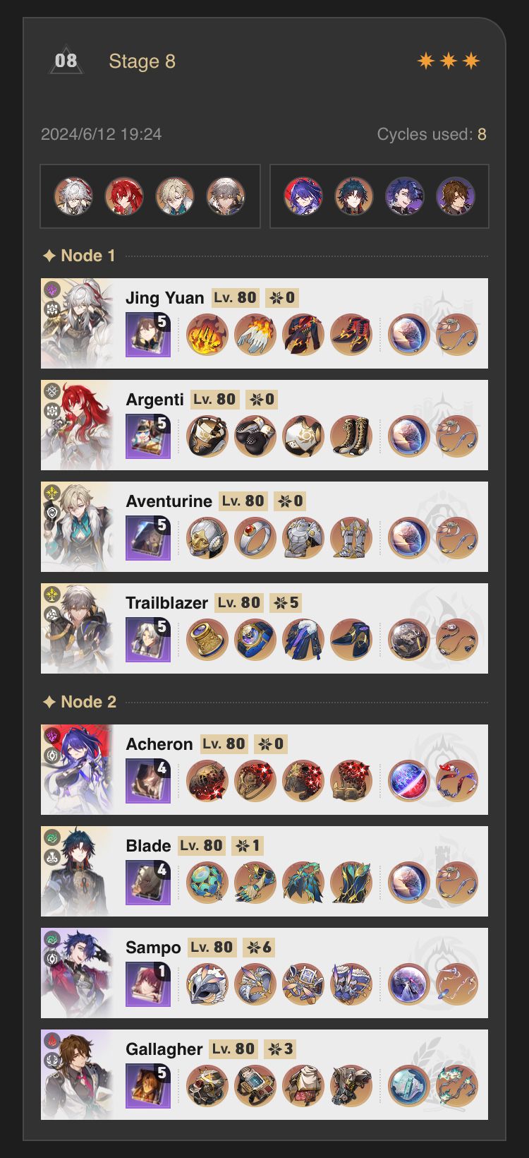 MoC, A Song's True Theme, Stage 8 Honkai: Star Rail | HoYoLAB