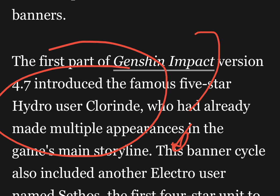 “Hydro user Clorinde” Genshin Impact | HoYoLAB