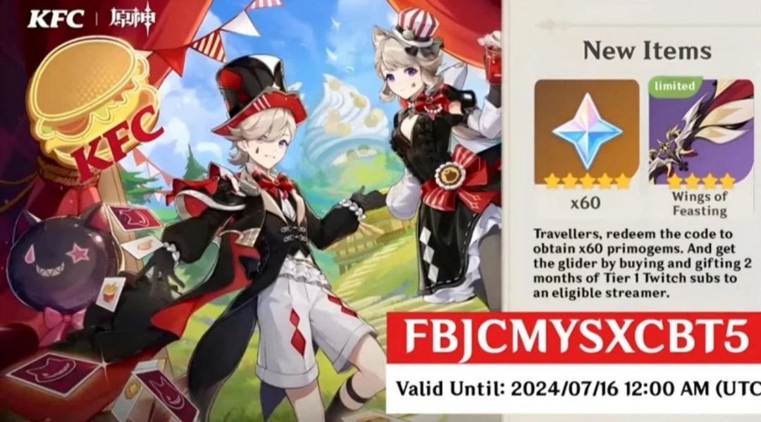 kfc glider help! who give the sub to? Genshin Impact | HoYoLAB