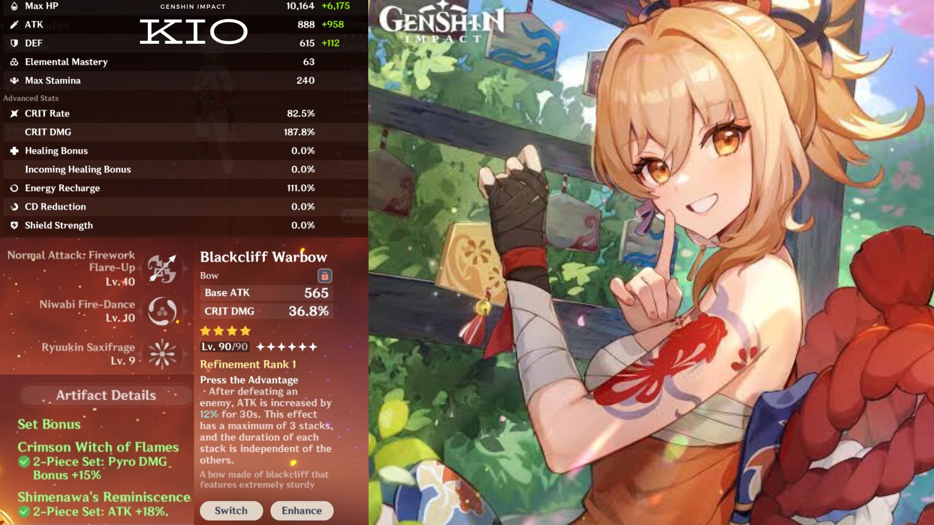My Yoimiya Build Genshin Impact | HoYoLAB