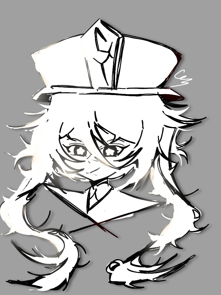 Finished Hu Tao sketch Genshin Impact | HoYoLAB