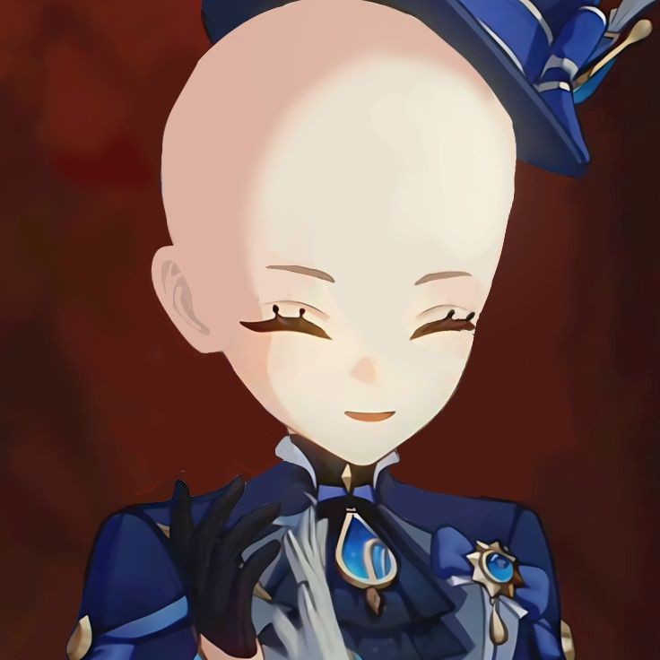 Imagine if someone plays tic tac toe on her forehead.. Genshin Impact ...